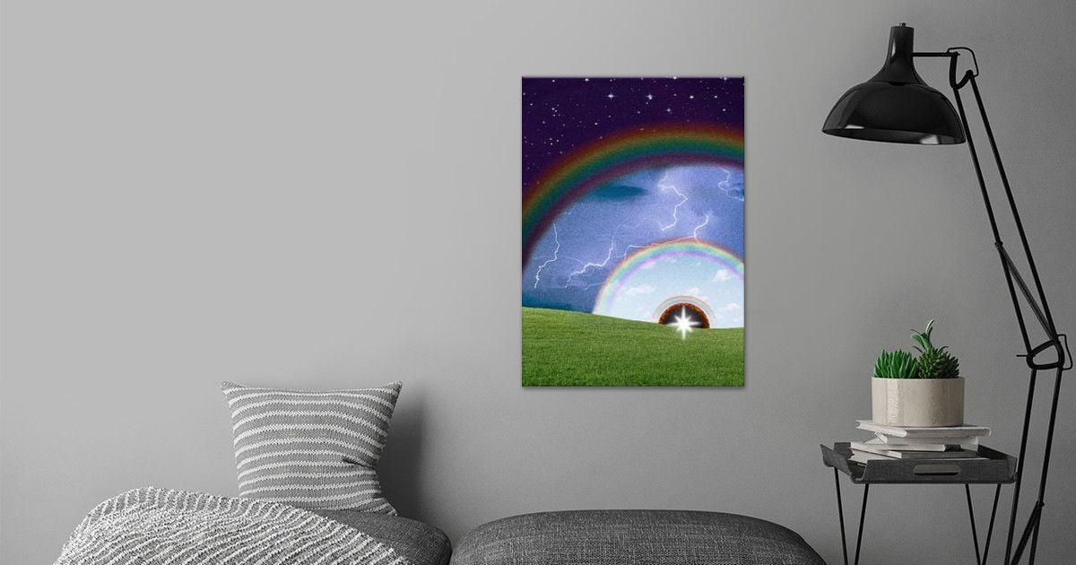 'Weirdcore Rainbow Storm' Poster by AestheticAlex | Displate