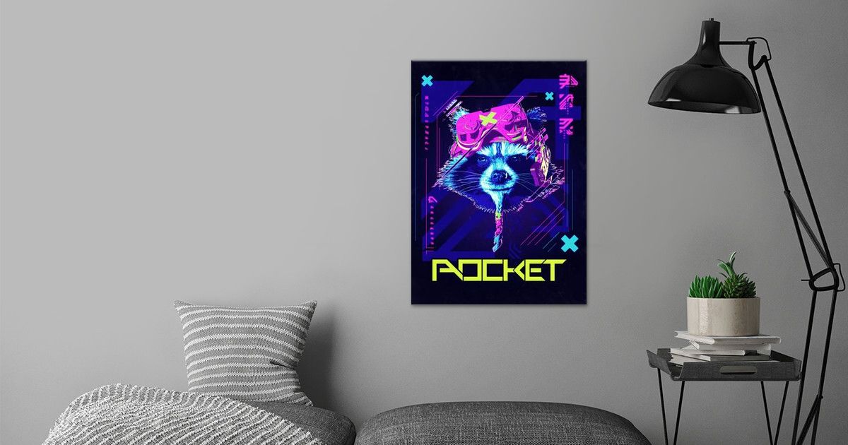 'Cyberpunk Rocket' Poster by Marvel | Displate