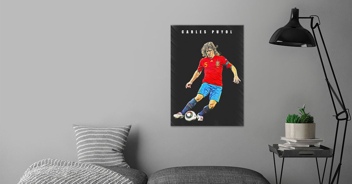 'Carles Puyol Spain' Poster by Eleanor Haynes | Displate