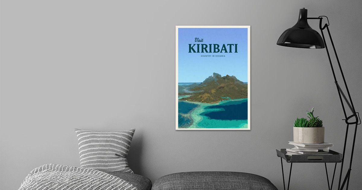 'Visit Kiribati ' Poster by Mercury Club | Displate