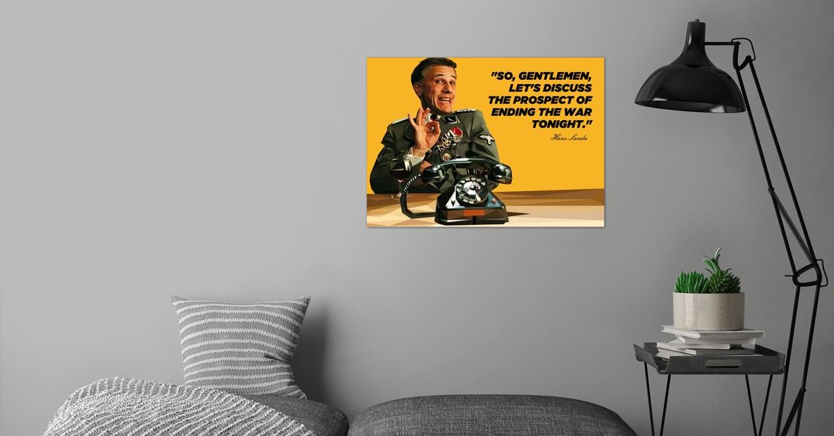 'Hans Landa' Poster by Lowpoly Posters | Displate