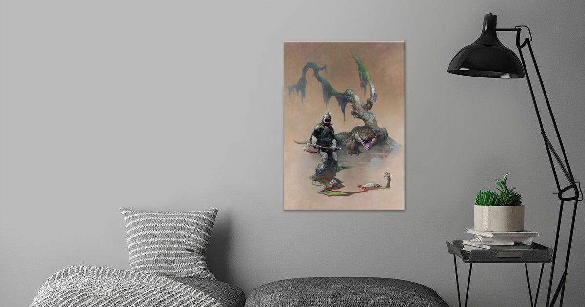 'The Death Dealer IV' Poster by Frank Frazetta | Displate