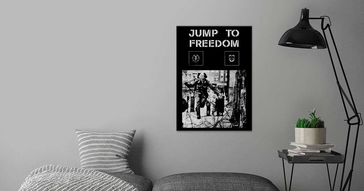 'Jump to Freedom' Poster by FatBirdApparel | Displate