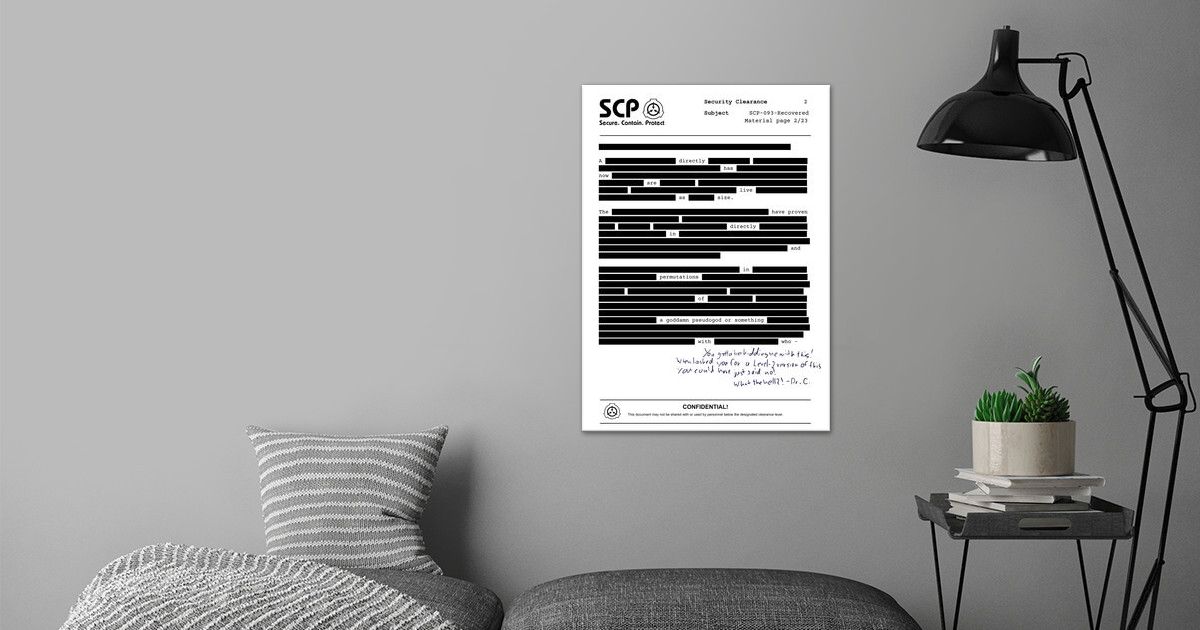 'SCP 093 Recovered Material' Poster by Doctor Borovich | Displate