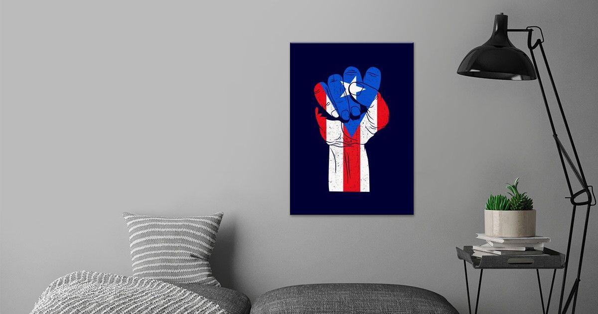 'Puerto Rican Hand' Poster by MzumO | Displate