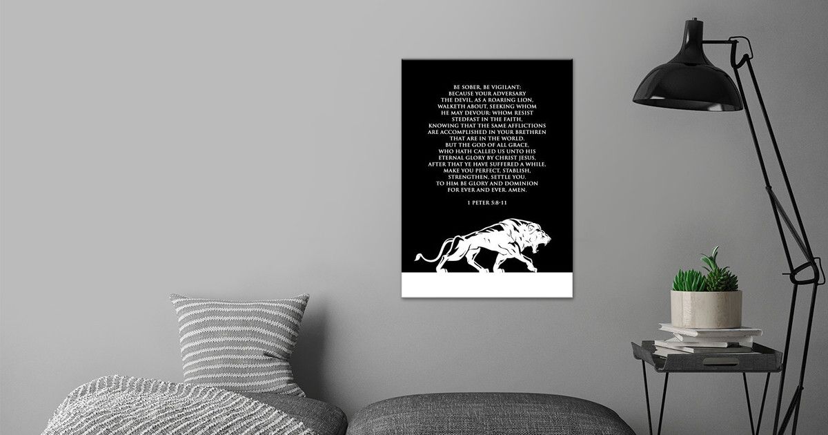 '1 Peter 5 8 11' Poster by ABConcepts | Displate