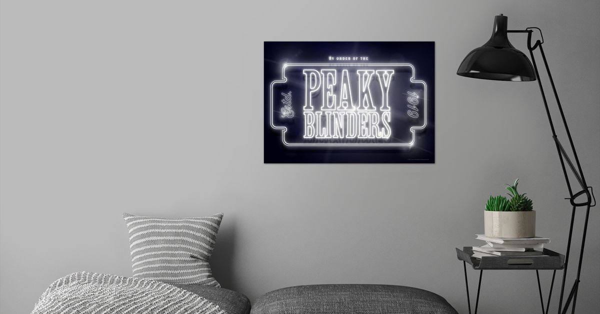 'Peaky Blinders Razor Neon' Poster by Peaky Blinders | Displate