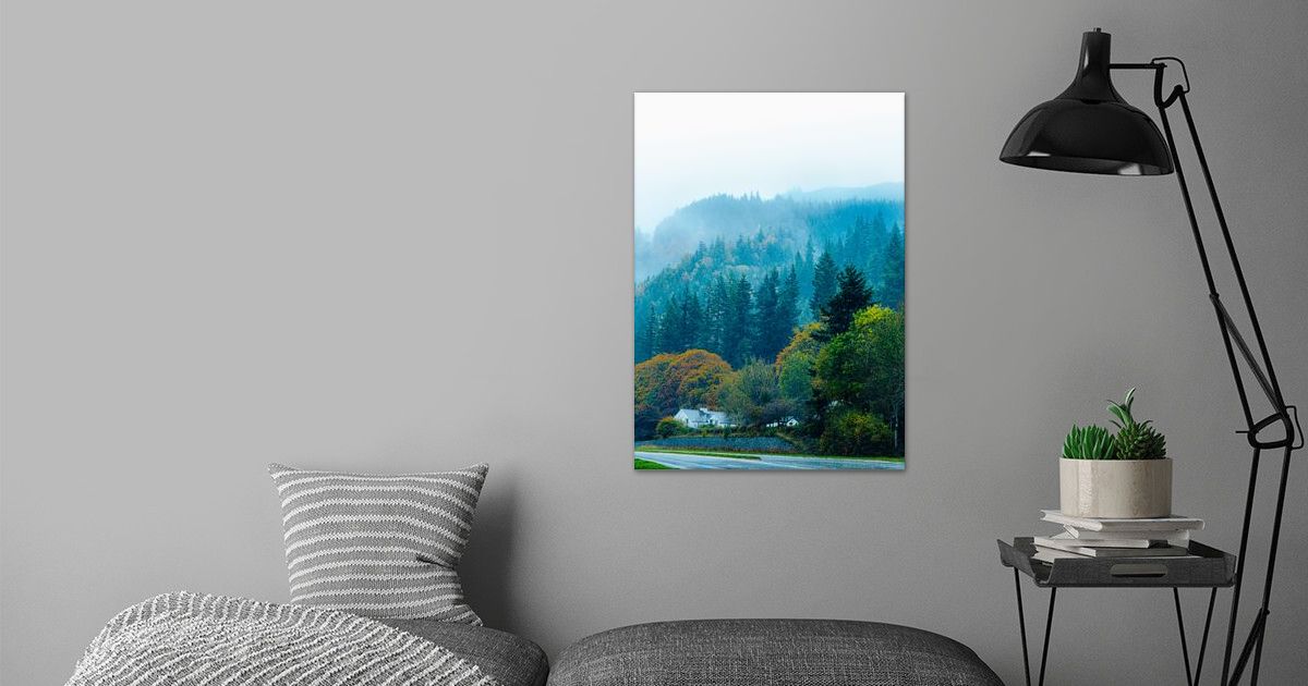 'Layers of fog and trees' Poster by Michael Ogier | Displate