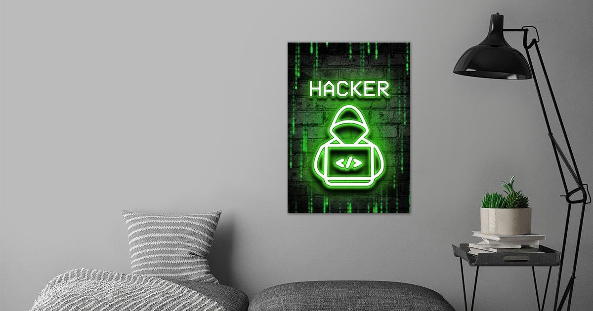 'Hacker computer hacking ' Poster by Kitty Kit | Displate