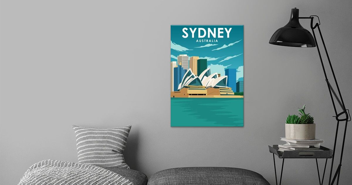 'Sydney Australia Travel' Poster by Jorn | Displate