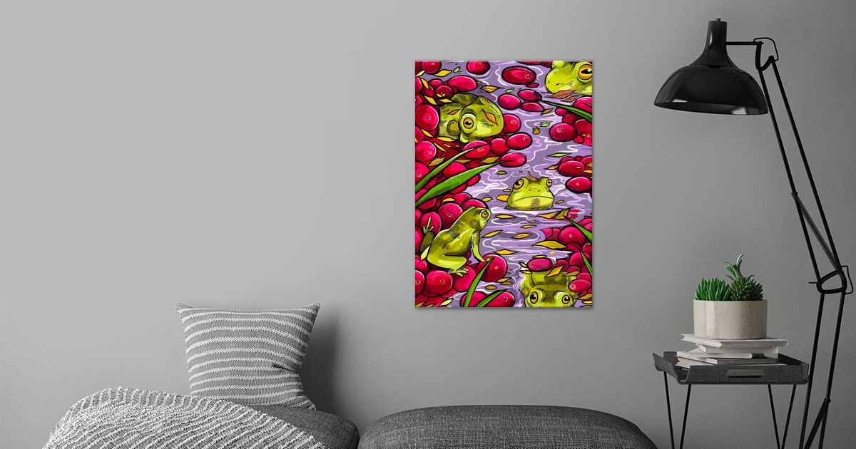 'Frogs in the Bog' Poster by Abigail Roscoe | Displate