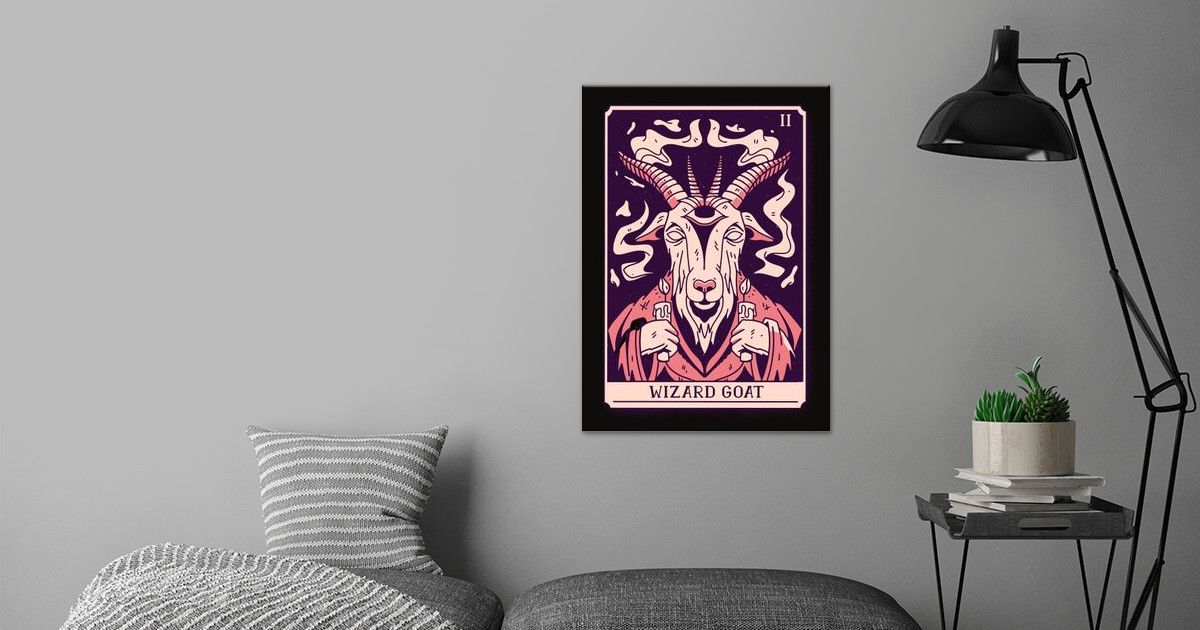 'Wizard goat ' Poster by Simon Darren | Displate