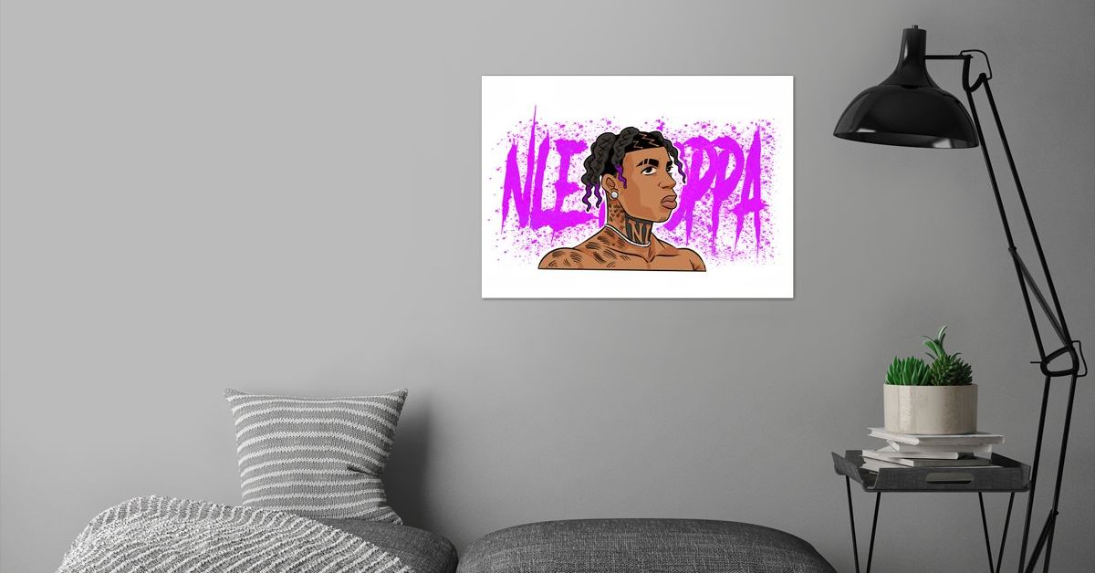 'nle choppa Poster' Poster by DrawForFun Art | Displate