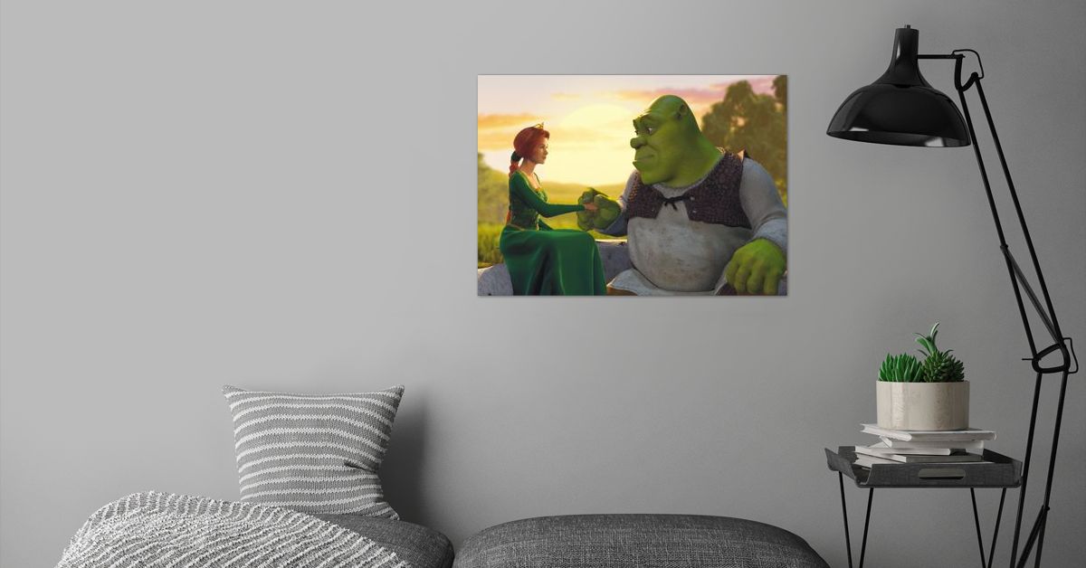 'Romantic sunset' Poster by Shrek | Displate