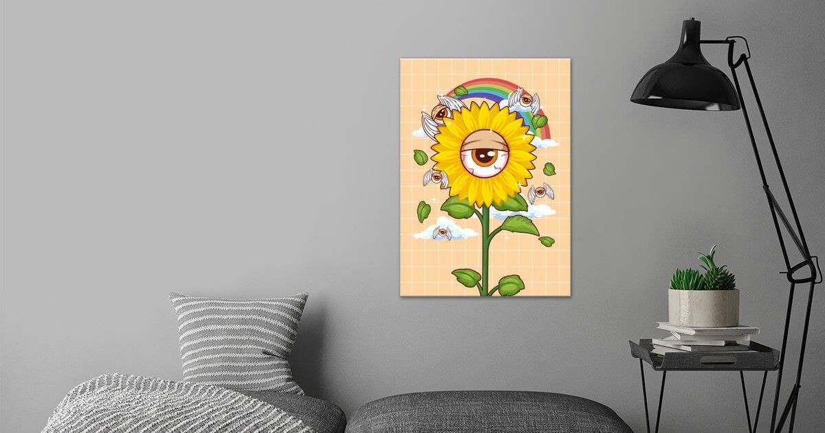 'Weirdcore Eye Sunflower' Poster by AestheticAlex | Displate
