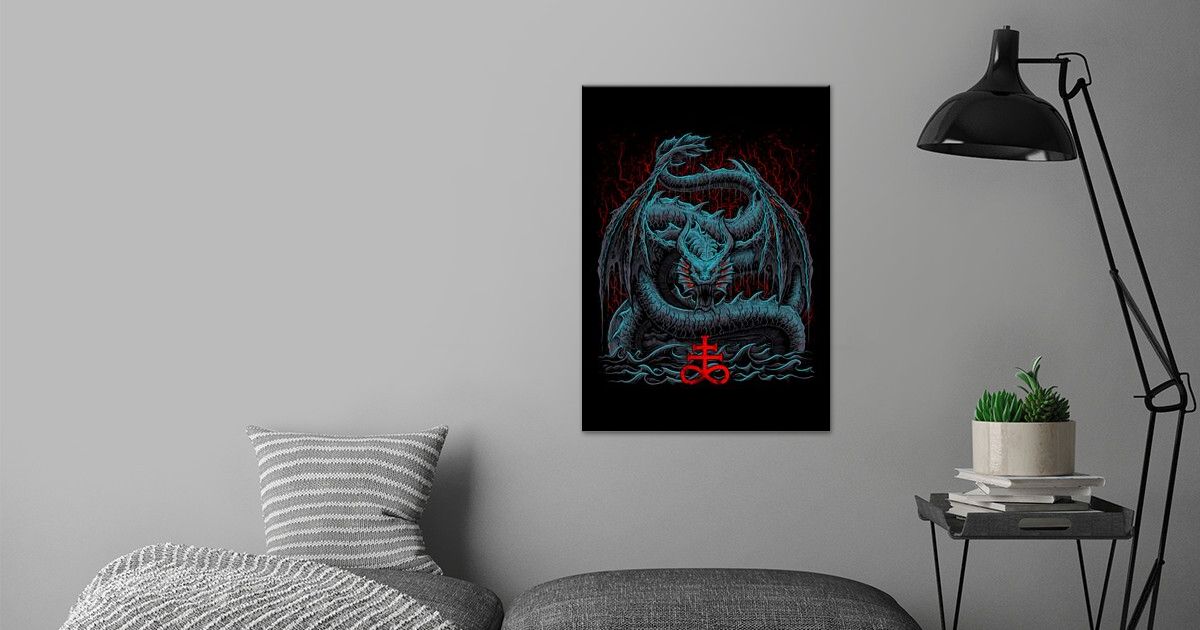 'Demonic Satan Leviathan' Poster by Gothic Designs | Displate