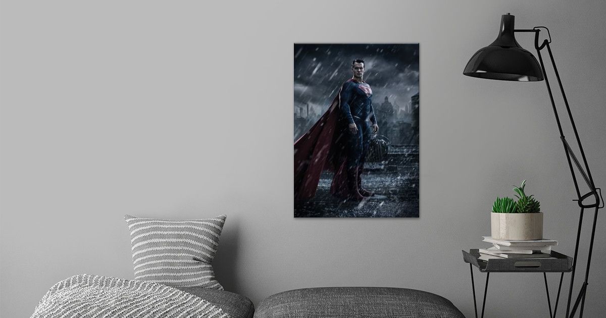 'Superman in the rain' Poster by DC Comics | Displate