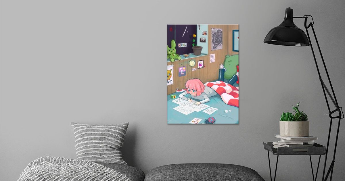 'Study Hard' Poster by muffyart | Displate