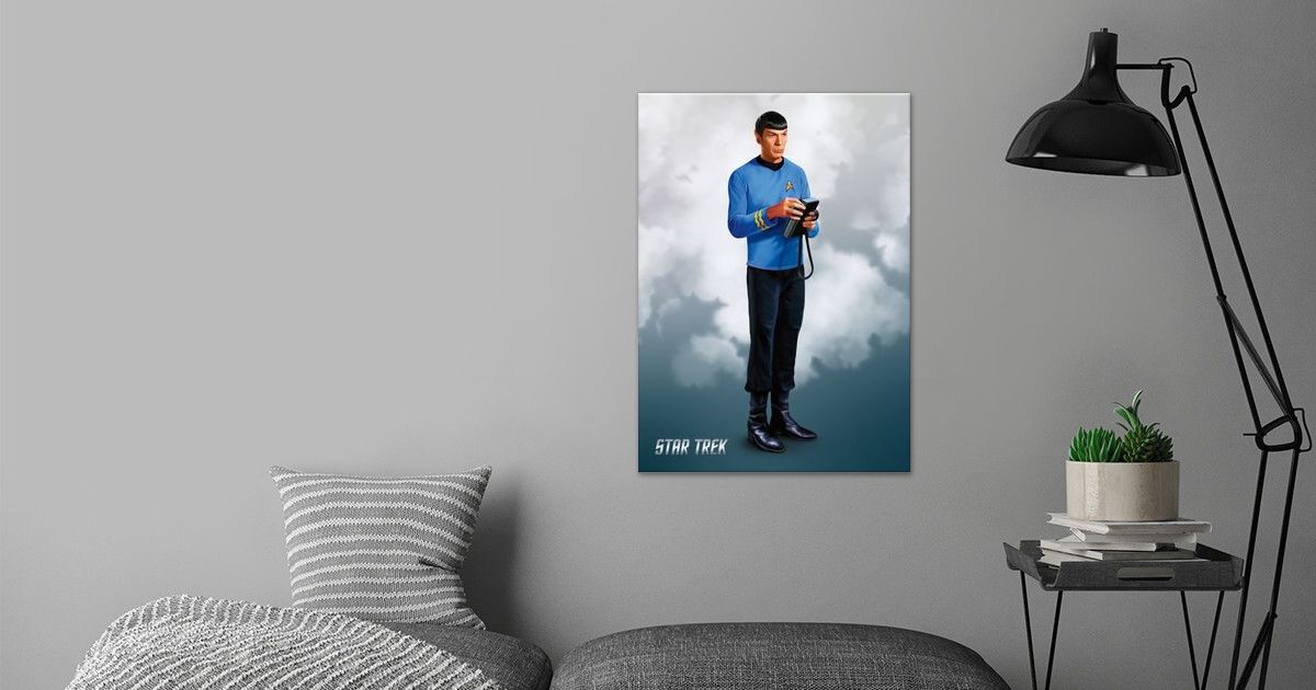 'Spock with Tricorder ' Poster by Star Trek | Displate
