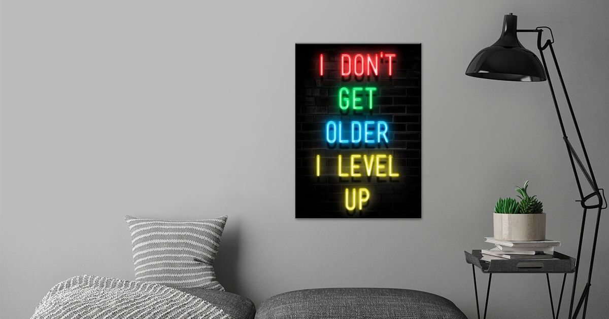 'I LEVEL UP' Poster by Reflection Quotes | Displate