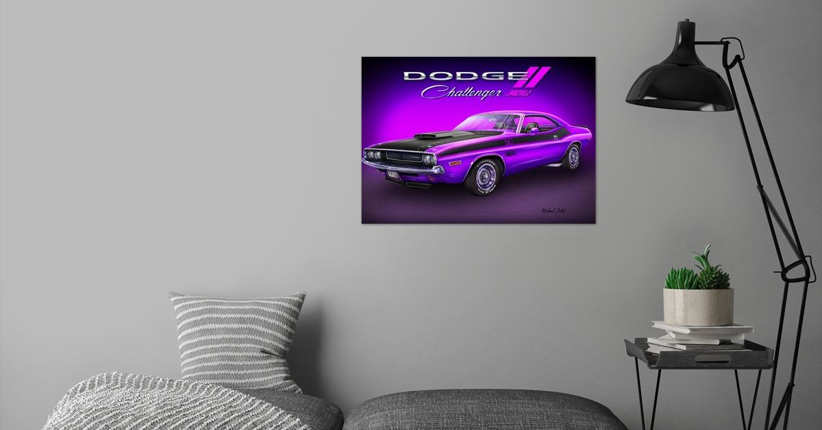 '1970 Dodge Challenger' Poster by michael fishel | Displate