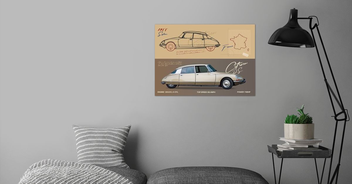 'Citroen DS Car' Poster by Basues | Displate