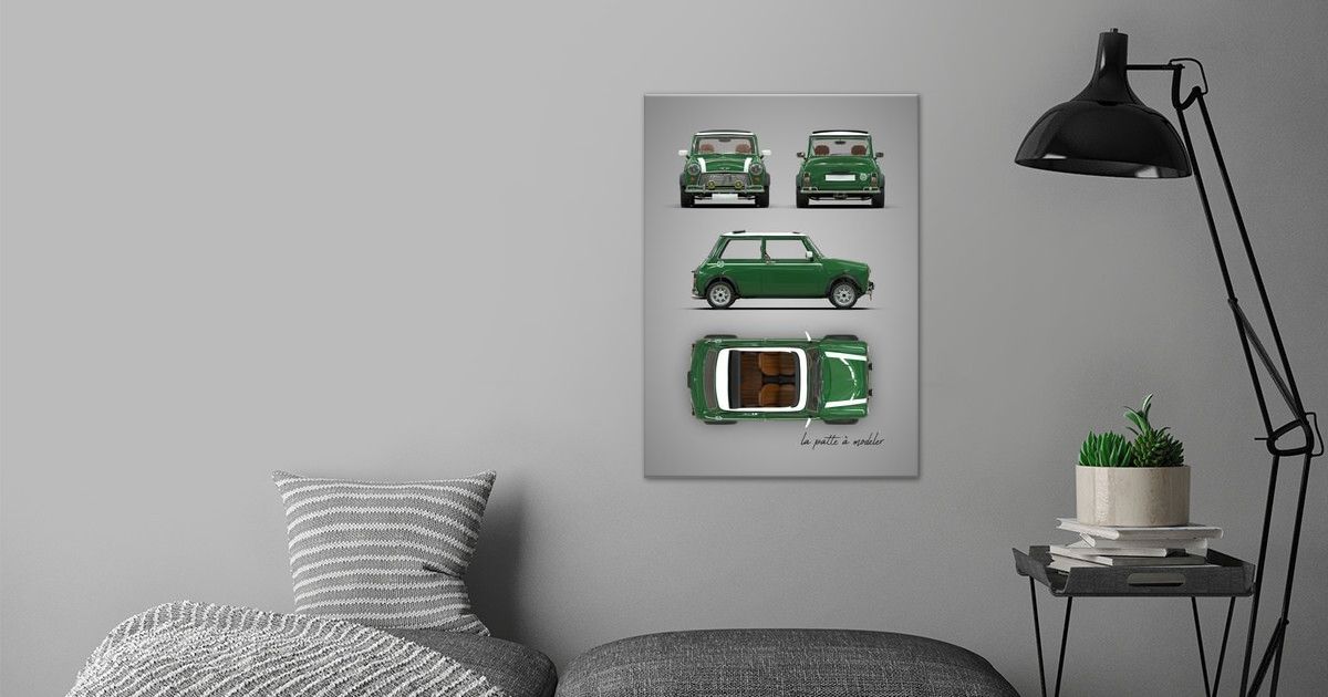 'Austin Mini Cooper' Poster by LAPATTEAMODELER | Displate