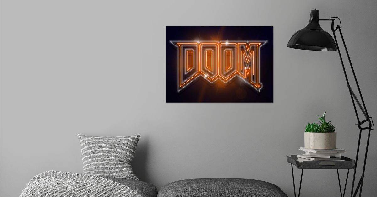 'Neon Doom' Poster by DOOM | Displate