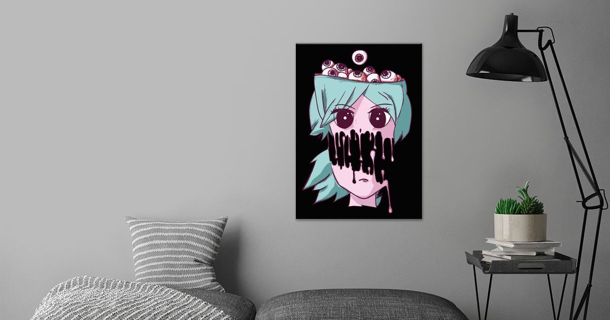 'Weirdcore Anime Girl' Poster by AestheticAlex | Displate
