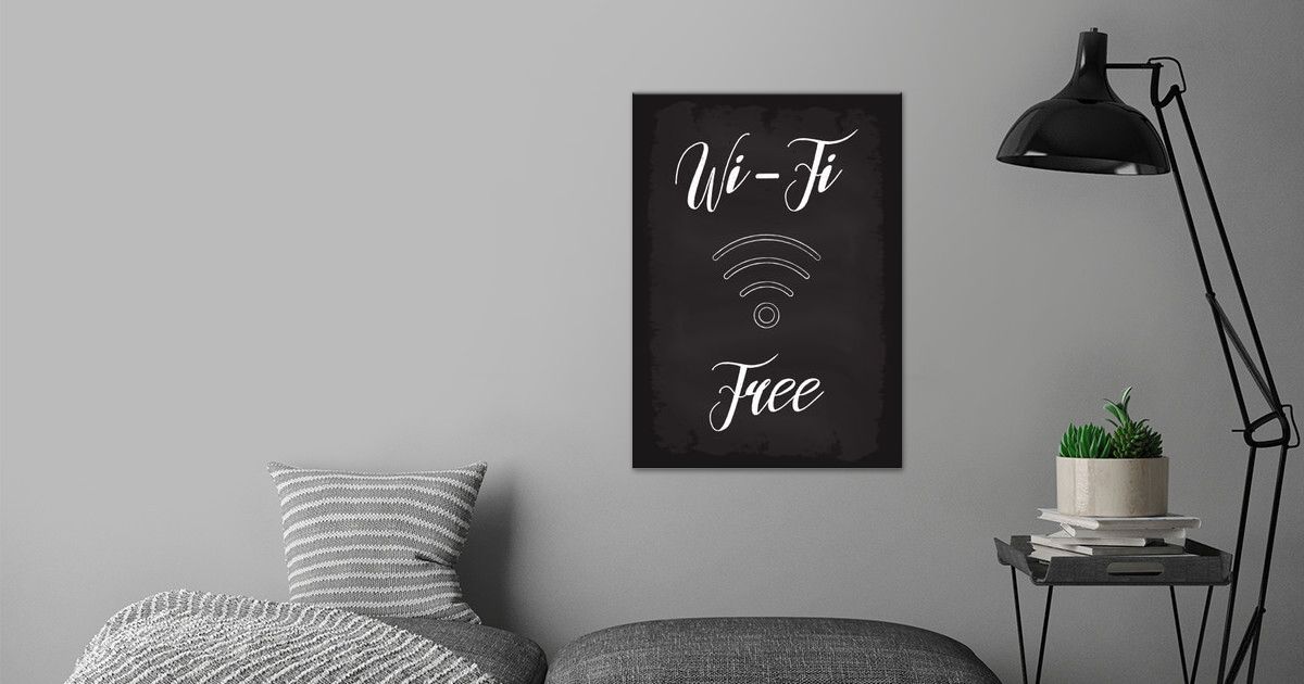 'Free WiFi' Poster by dkDesign | Displate