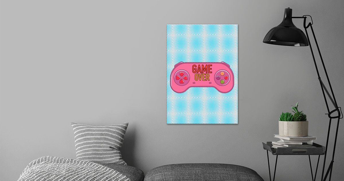 'Game over girl' Poster by Aiden Tells | Displate