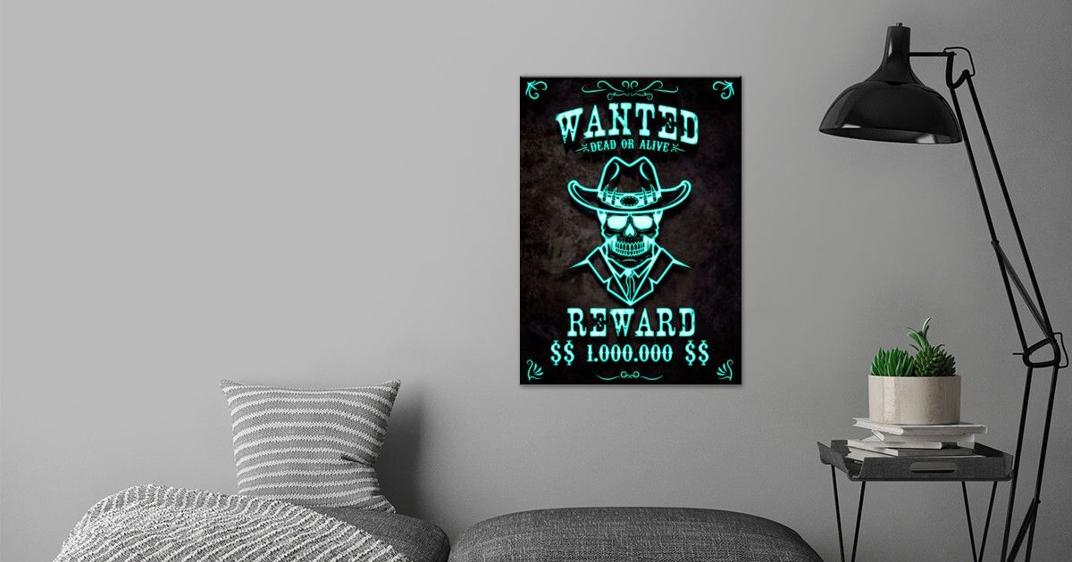 'Wanted Neon' Poster by Modi Szabolcs | Displate