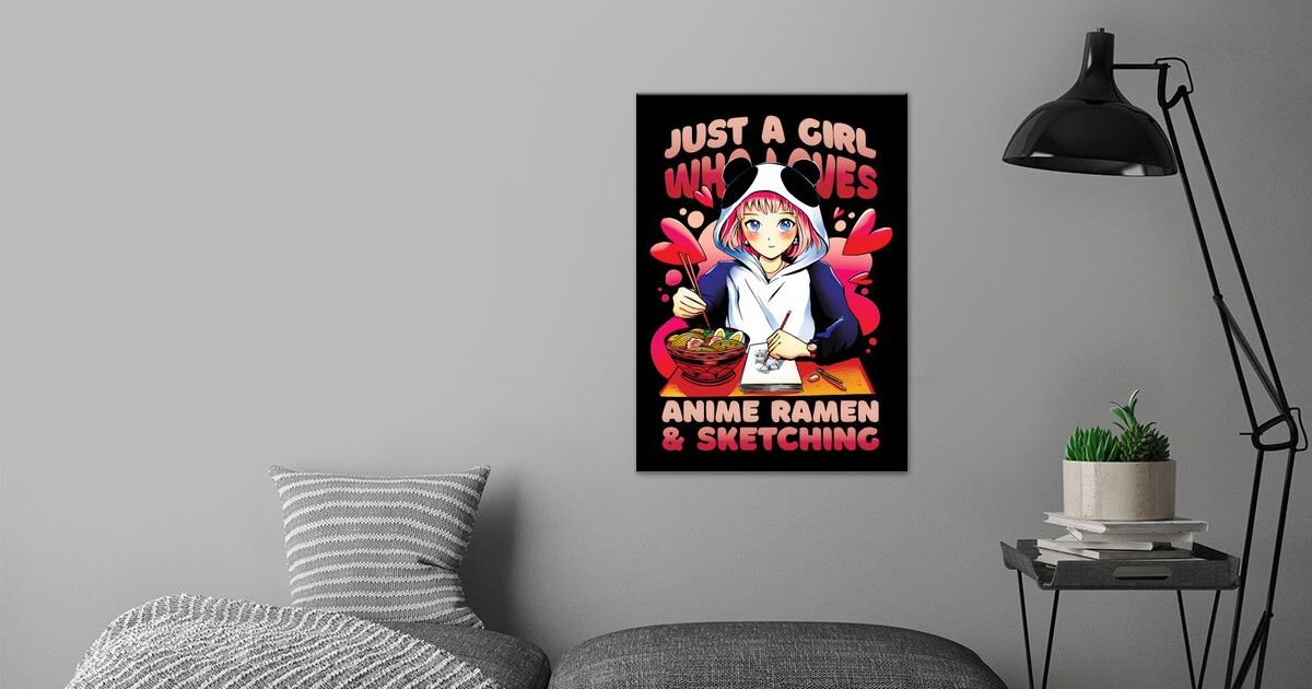 'Anime Ramen and Sketching' Poster by ArtNinja | Displate