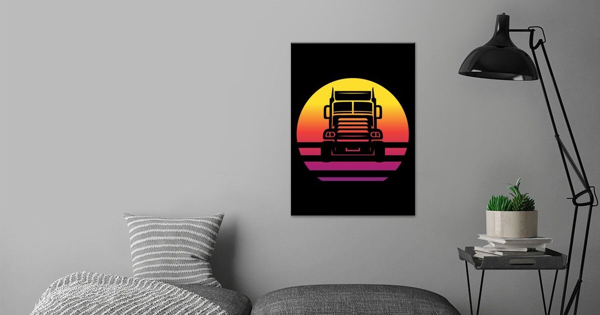 'Truck Retro Vintage' Poster by royalsigns | Displate