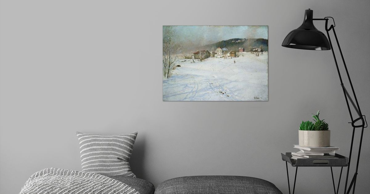 'Winter at the River Simoa ' Poster by Janice M | Displate