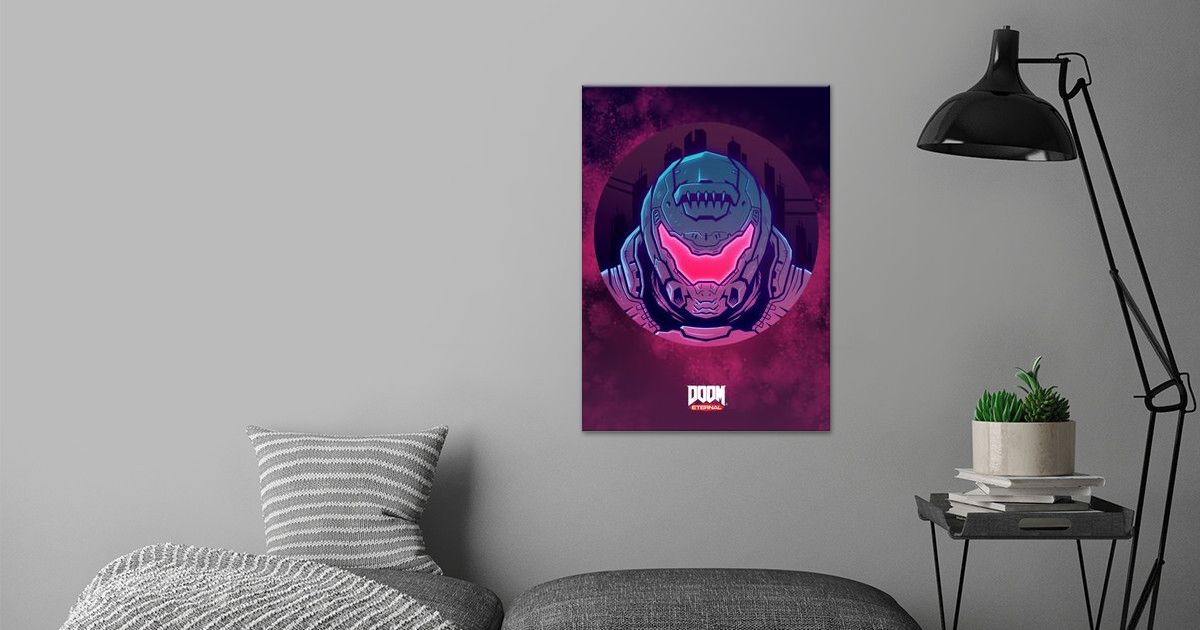 'Doom Slayer Purple' Poster by DOOM | Displate