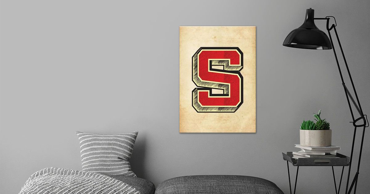 'Vintage Letter S' Poster by OliArt | Displate