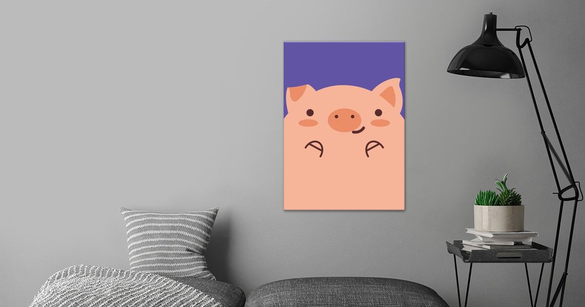 'Cute Animal Kids Pig' Poster by afdesign | Displate