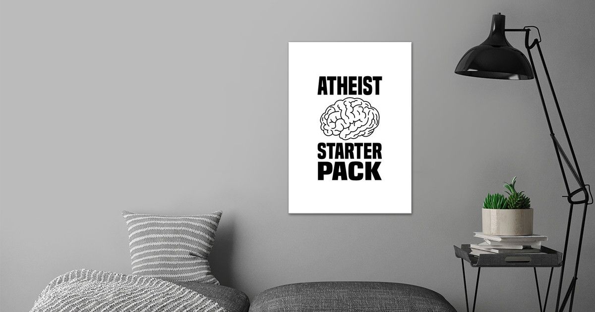 'Atheist Starter Pack Gifts' Poster by TW Design | Displate