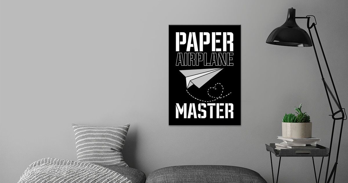 'Paper Airplane' Poster by FunnyGifts | Displate