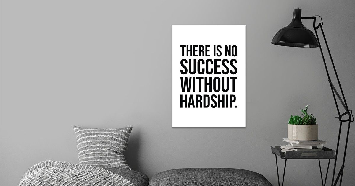 'Success vs Hardship' Poster by CHAN | Displate