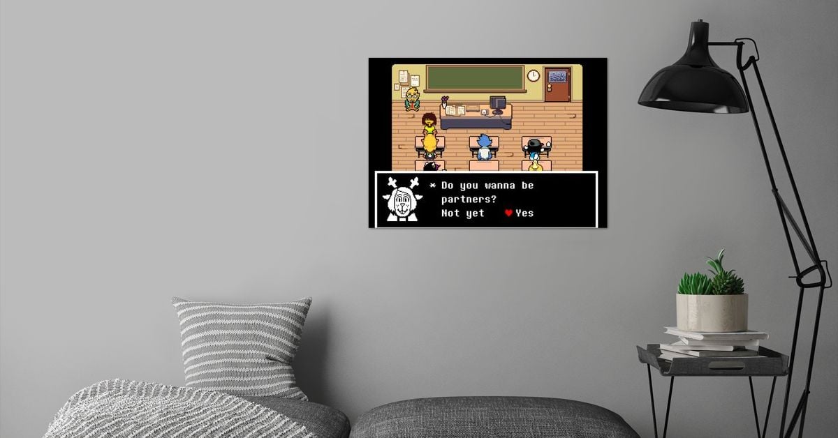 'Deltarune Classroom' Poster by Ze Wiss | Displate