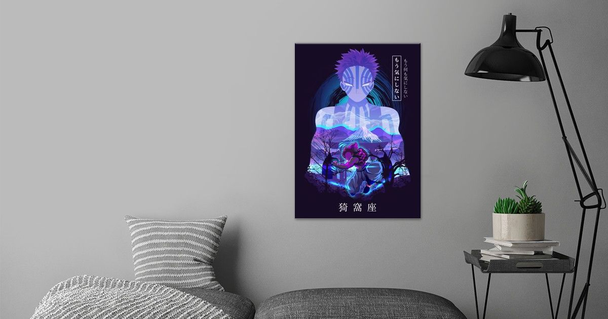 'Akaza Demon Slayer' Poster by Ilhamqrov | Displate