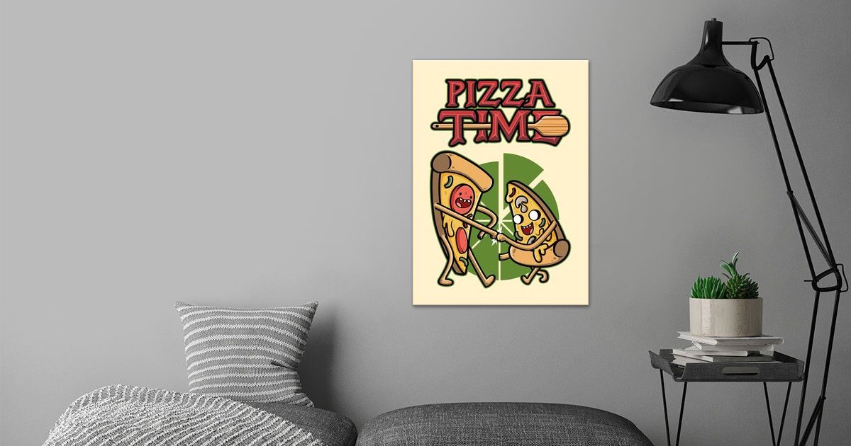 'Pizza Time' Poster by Olipop Art and Design | Displate