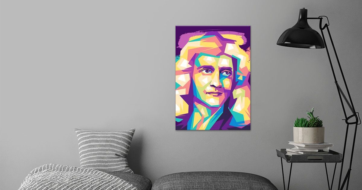 'Isaac Newton wpap' Poster by Saidi Say | Displate