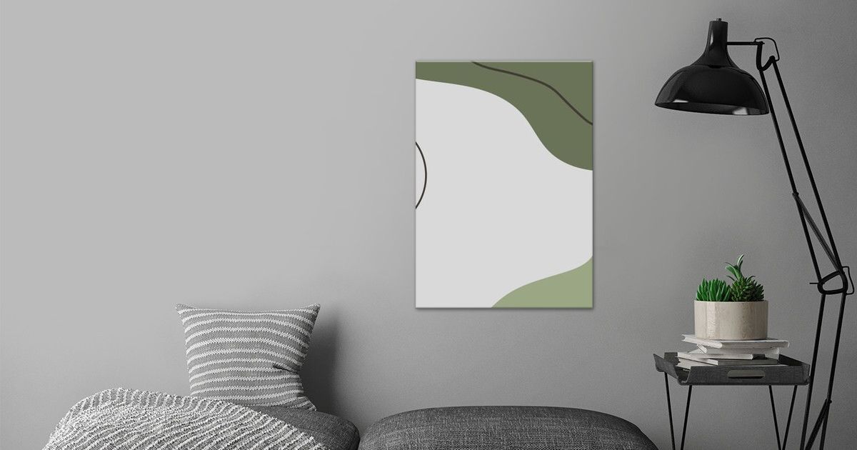 'Minimalist Green Nature' Poster by Albarizi Art | Displate