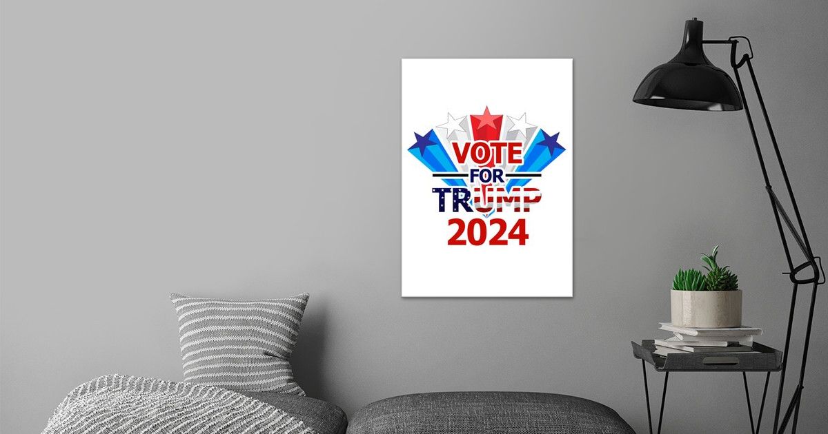 'Vote for Trump 2024' Poster by HomeStead Digital | Displate