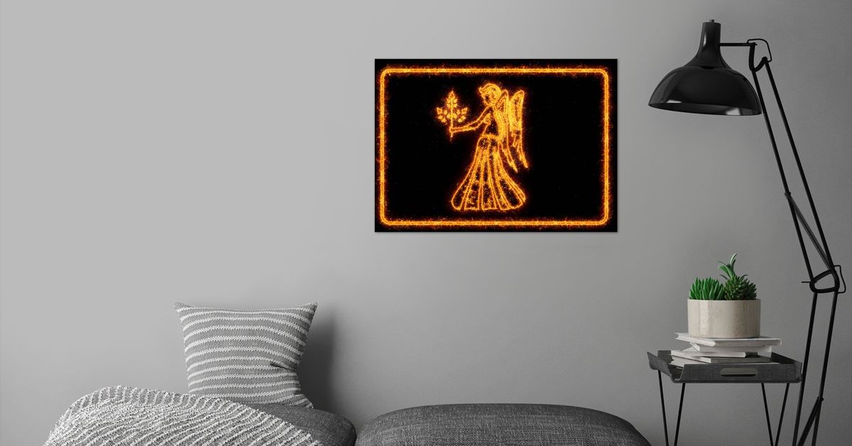 'Virgo Zodiac Fire Sign' Poster by Reinhard Reschner | Displate