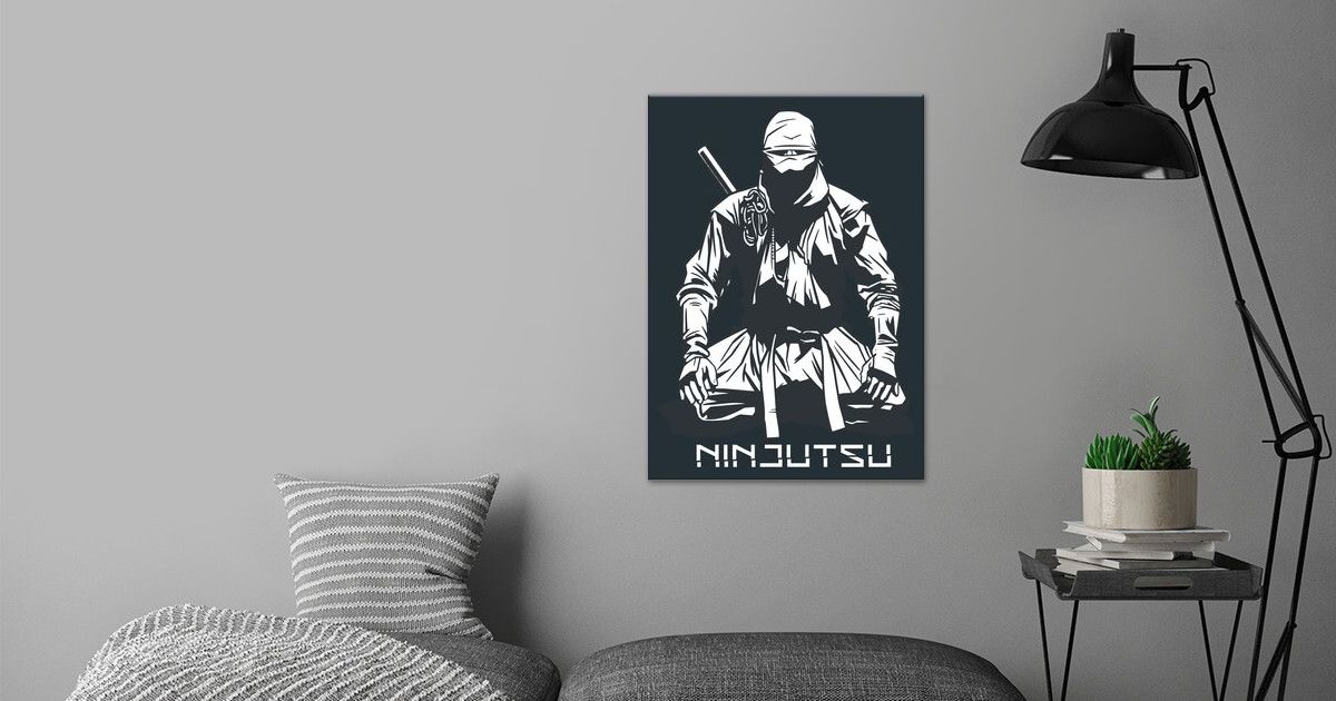 'Ninja sitting down' Poster by Bombdesign | Displate