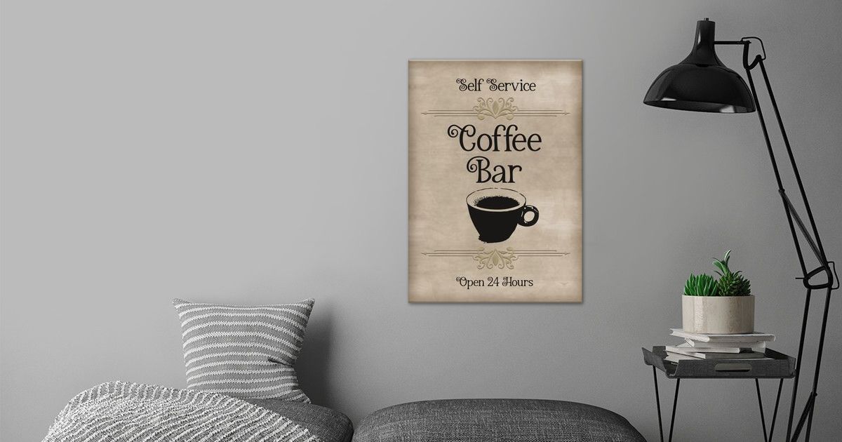 'Self Service Coffee Bar 2' Poster by XandYart | Displate